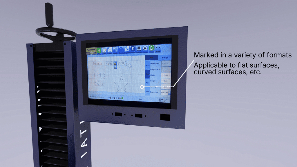 Floor Type Pneumatic Dot Peen Marking Machine - Kuntai